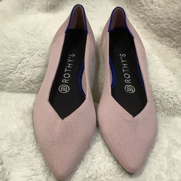 Rothy's | Shoes | Rothys The Point Blush Pink Textile Ballet Flats ...